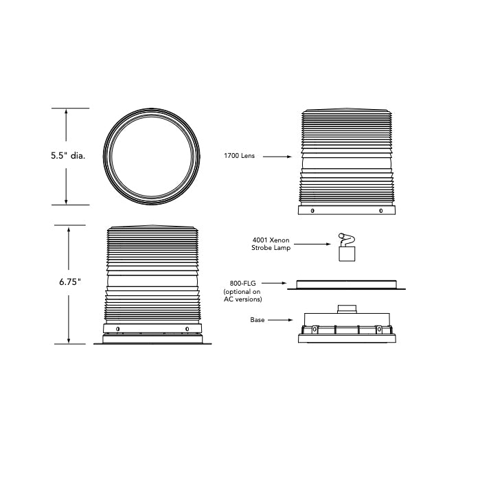 824 Series Multi-Strobe Beacon – TOMAR Industrial
