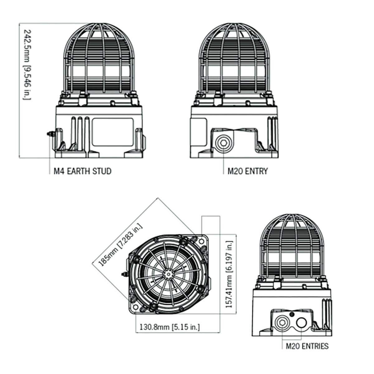 GNExB2L Explosion-Proof LED Multifunction Beacon – TOMAR Industrial